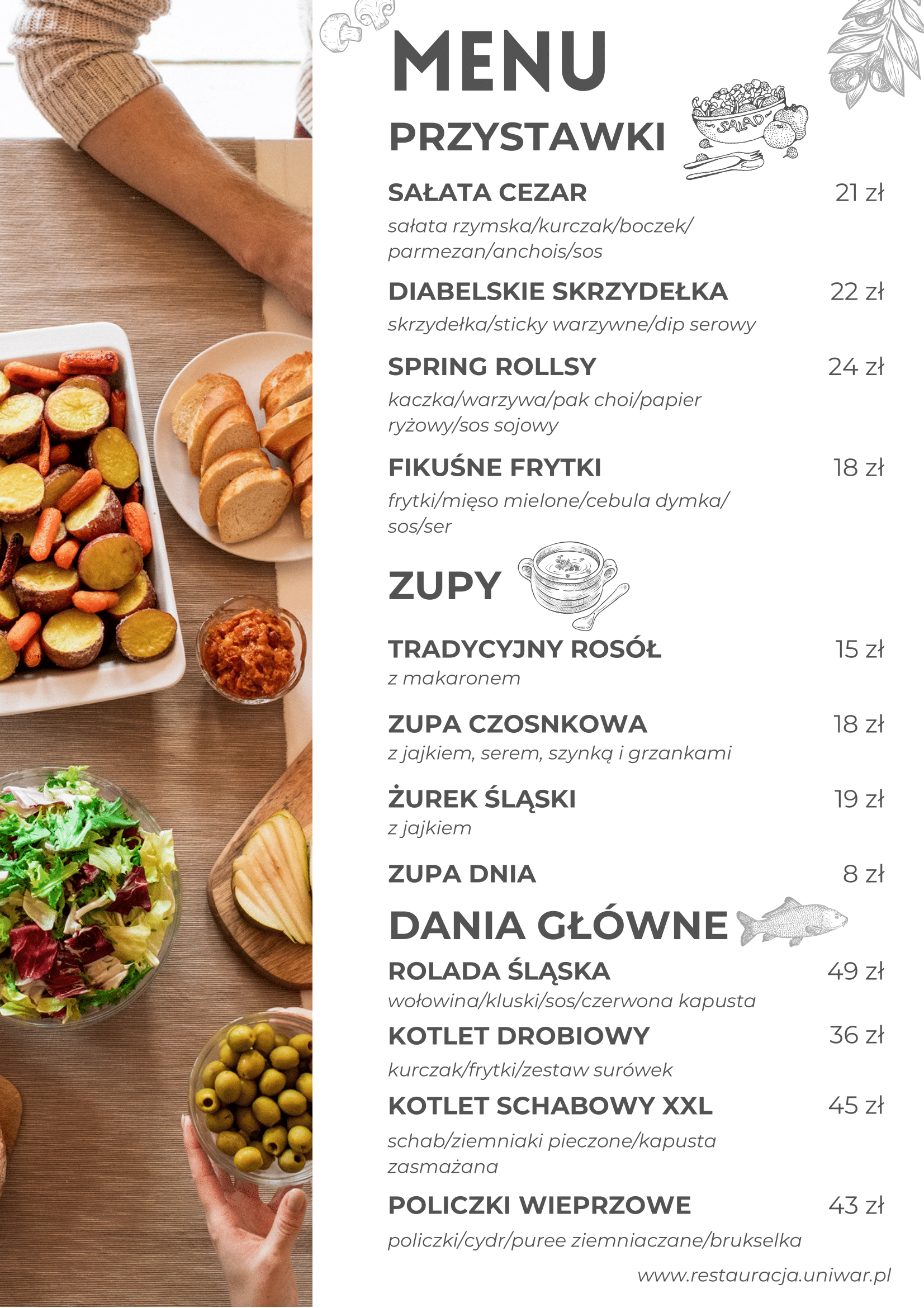 Menu – restauracja.uniwar.pl
