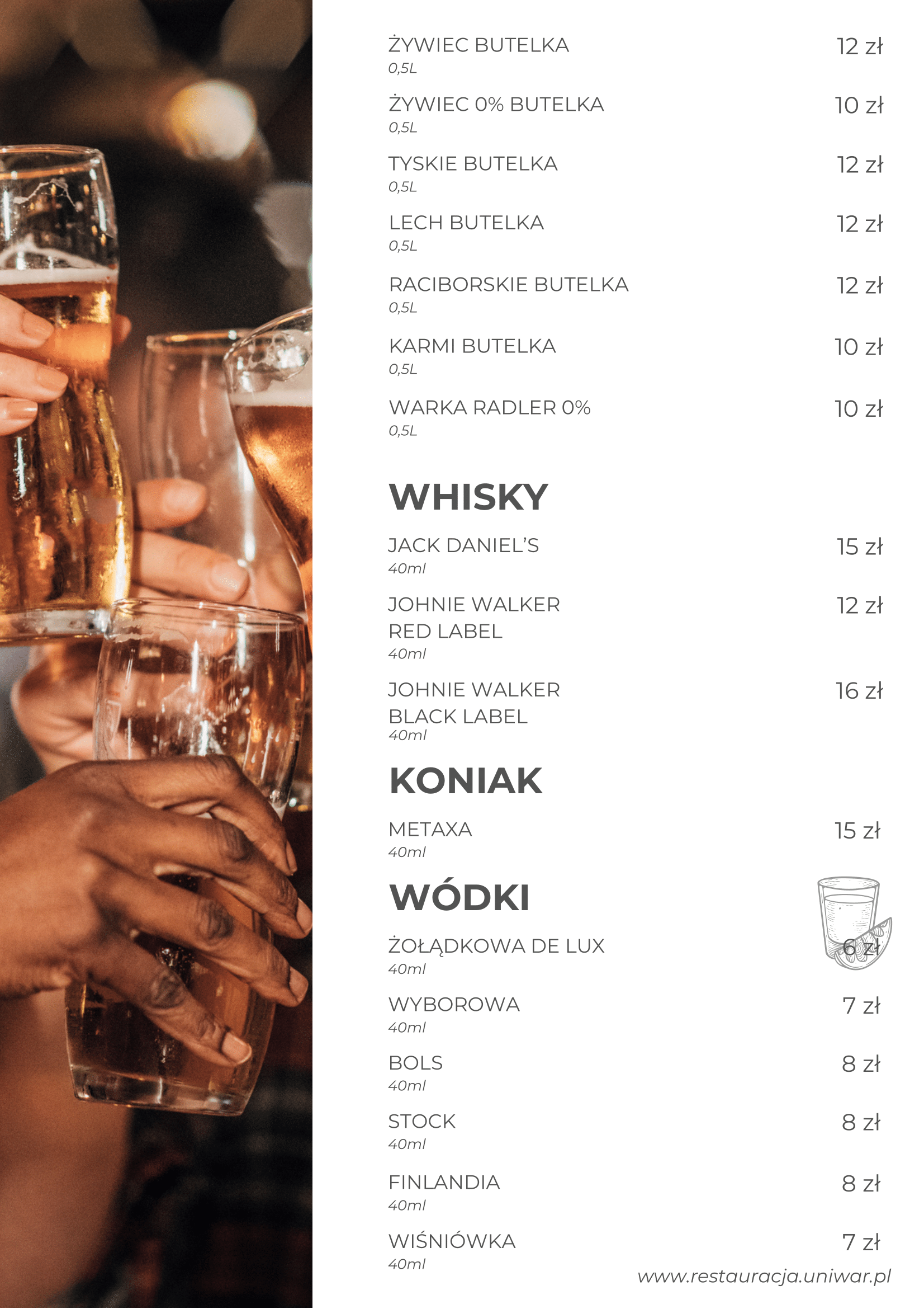Menu – restauracja.uniwar.pl